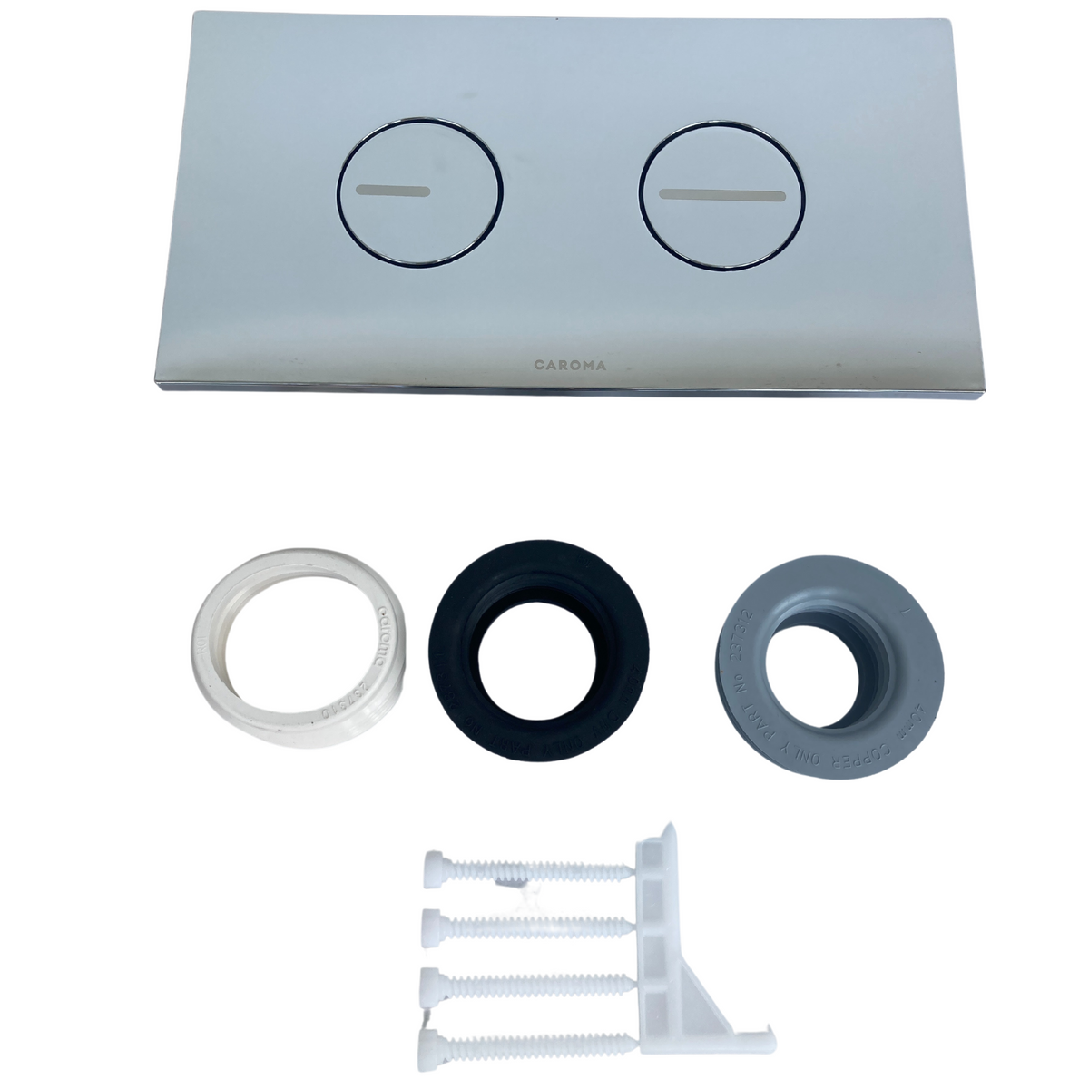 237010C Invisi II Round dual-flush Button Panel Pack in Chrome ...